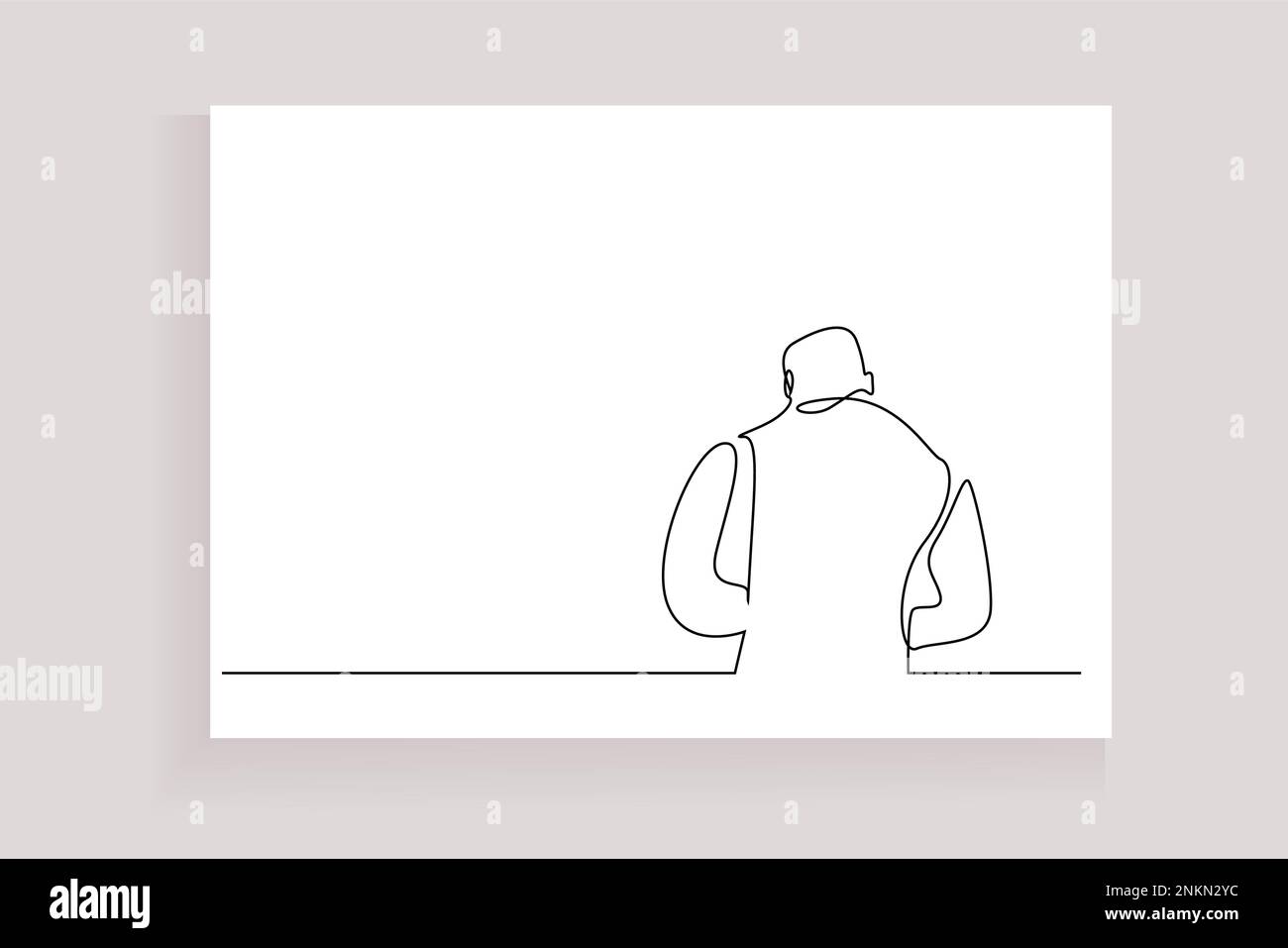 sad quiet thoughtful bankrupt man walking outside waiting Stock Vector ...