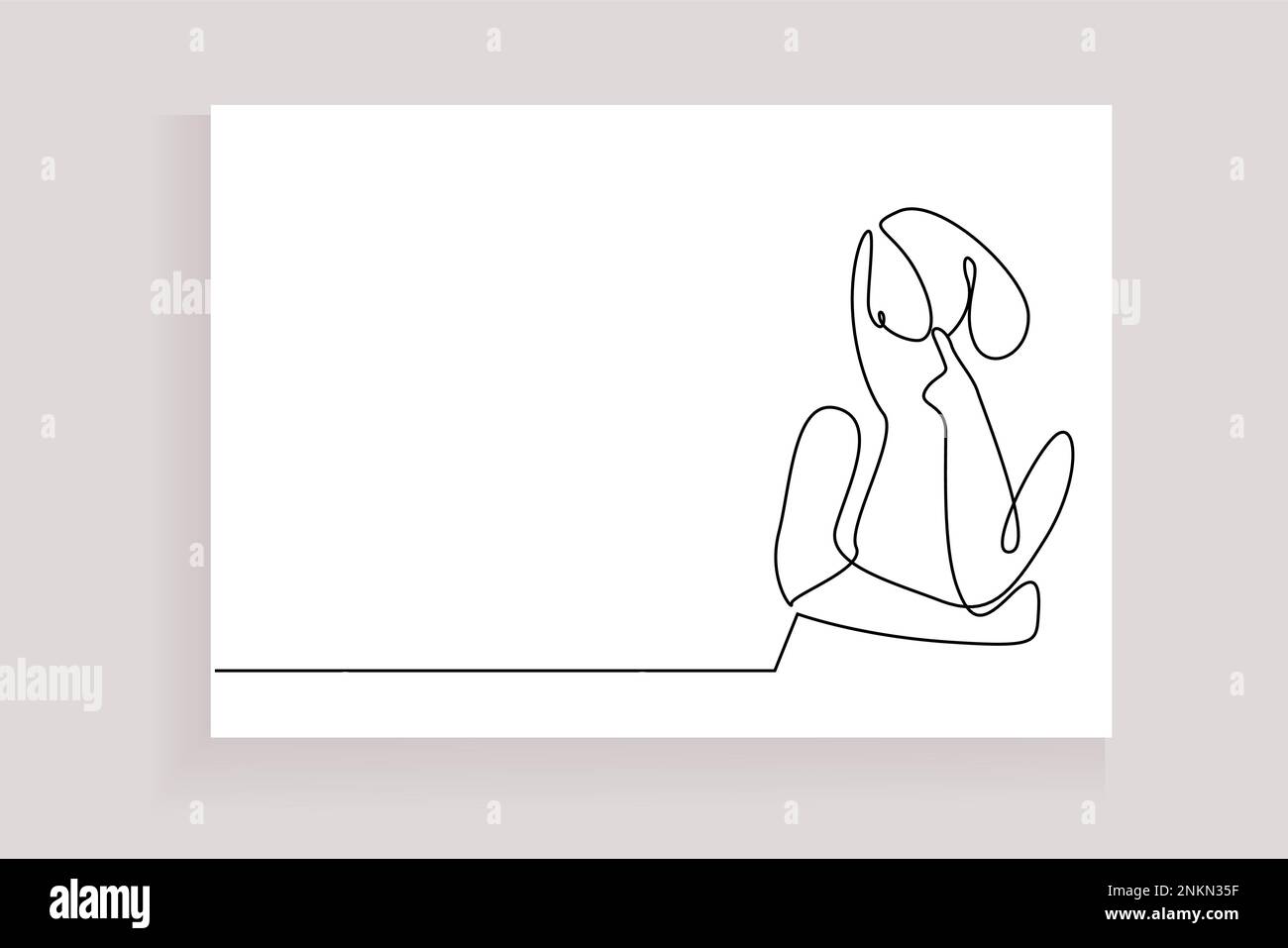 smart beautiful young woman thinks decides Stock Vector Image & Art - Alamy