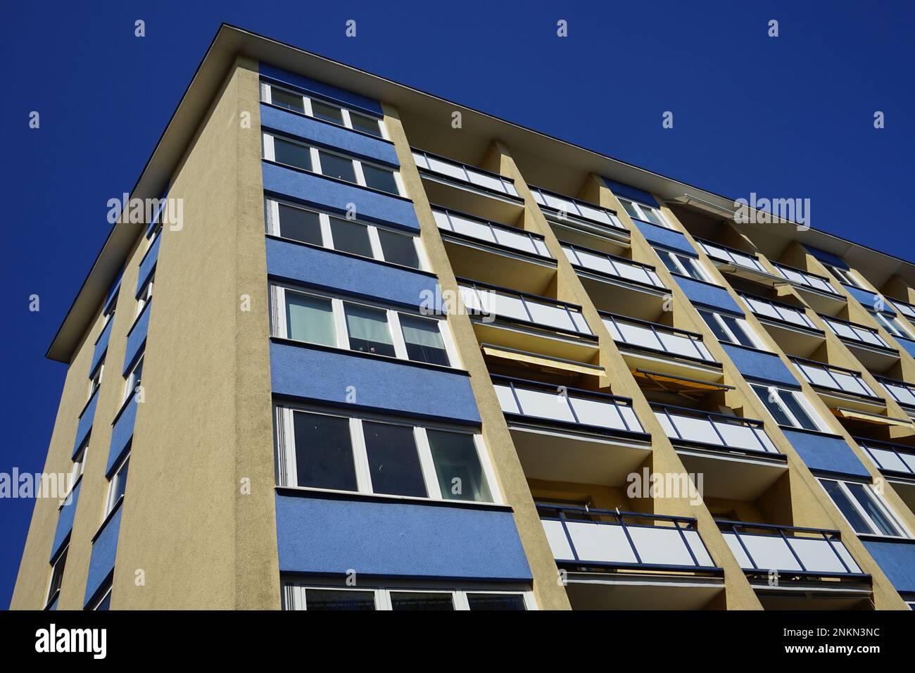 An architectural structure featuring a vibrant design with multiple ...