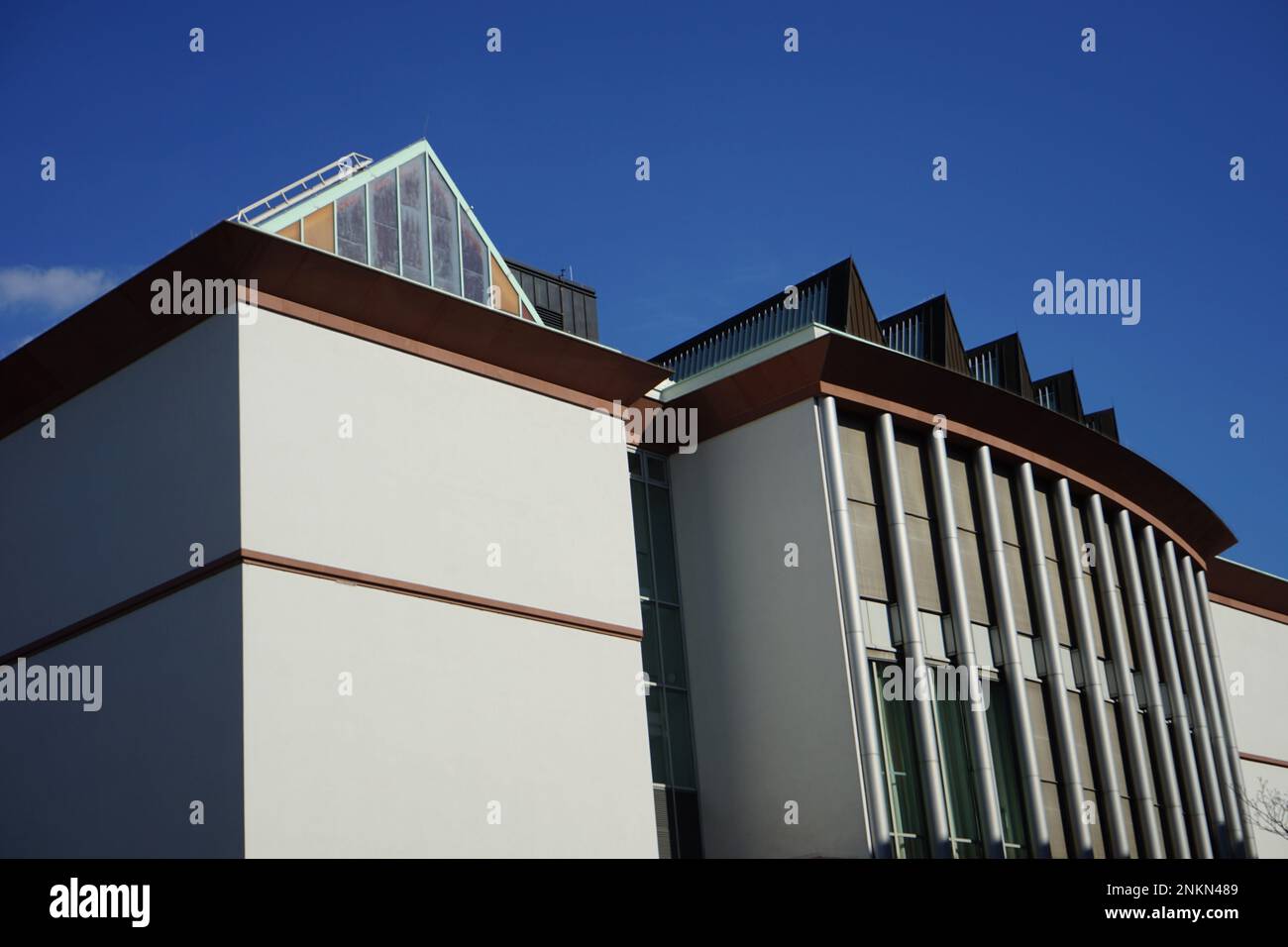 A newly constructed building with an outdoor roof accessible to the ...