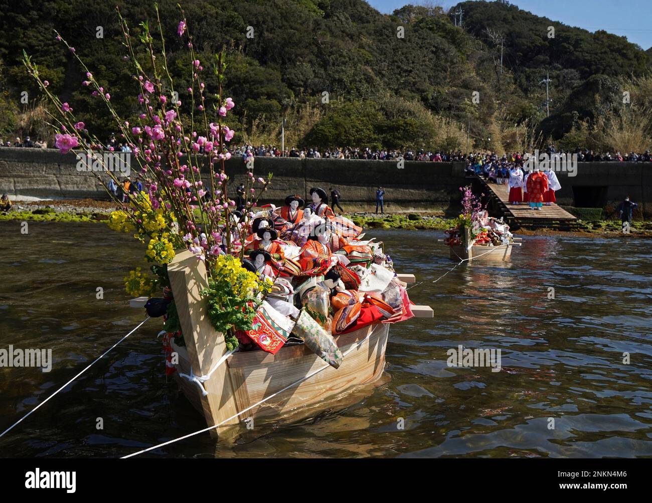 Awashima-Jinja, a shinto shirine for the Women's' God, conducts a ...