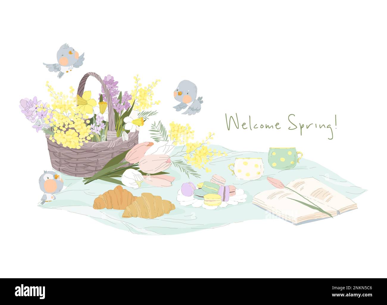 Flowers macarons Cut Out Stock Images & Pictures - Alamy