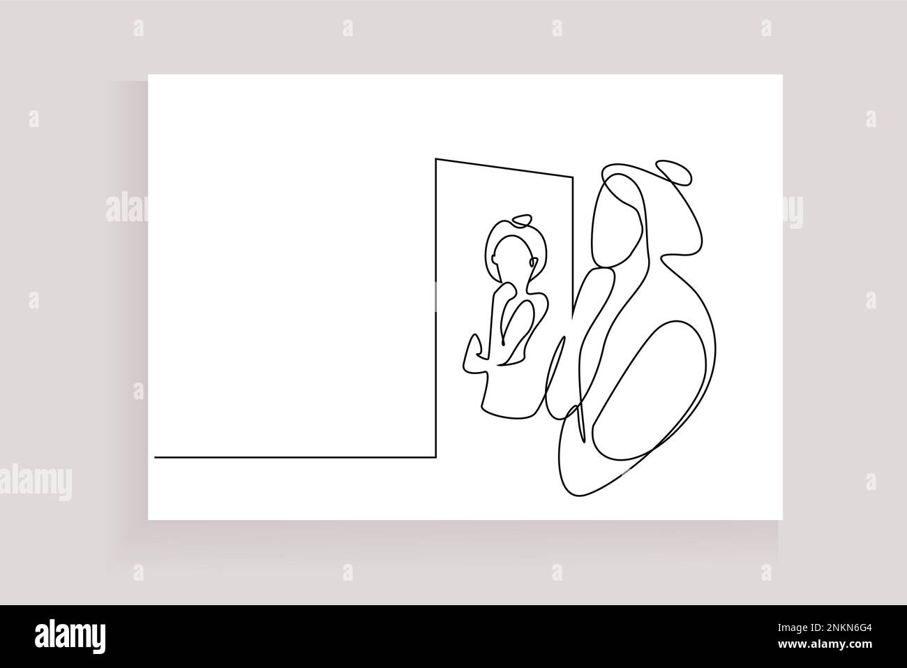 Scary Mirror Reflection Drawings