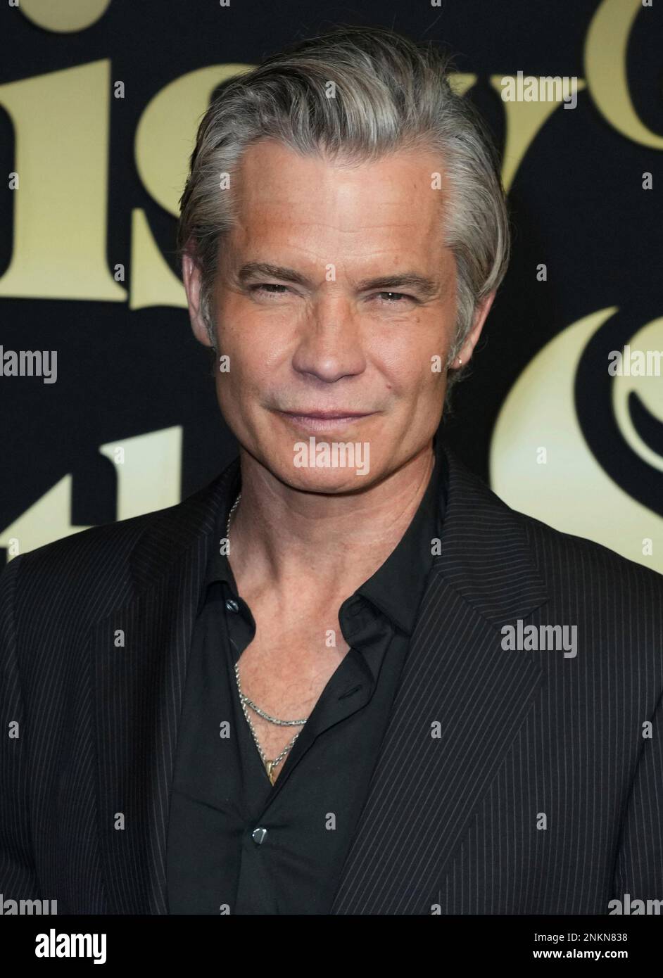 Timothy Olyphant arrives at the premiere of "Daisy Jones and The Six ...
