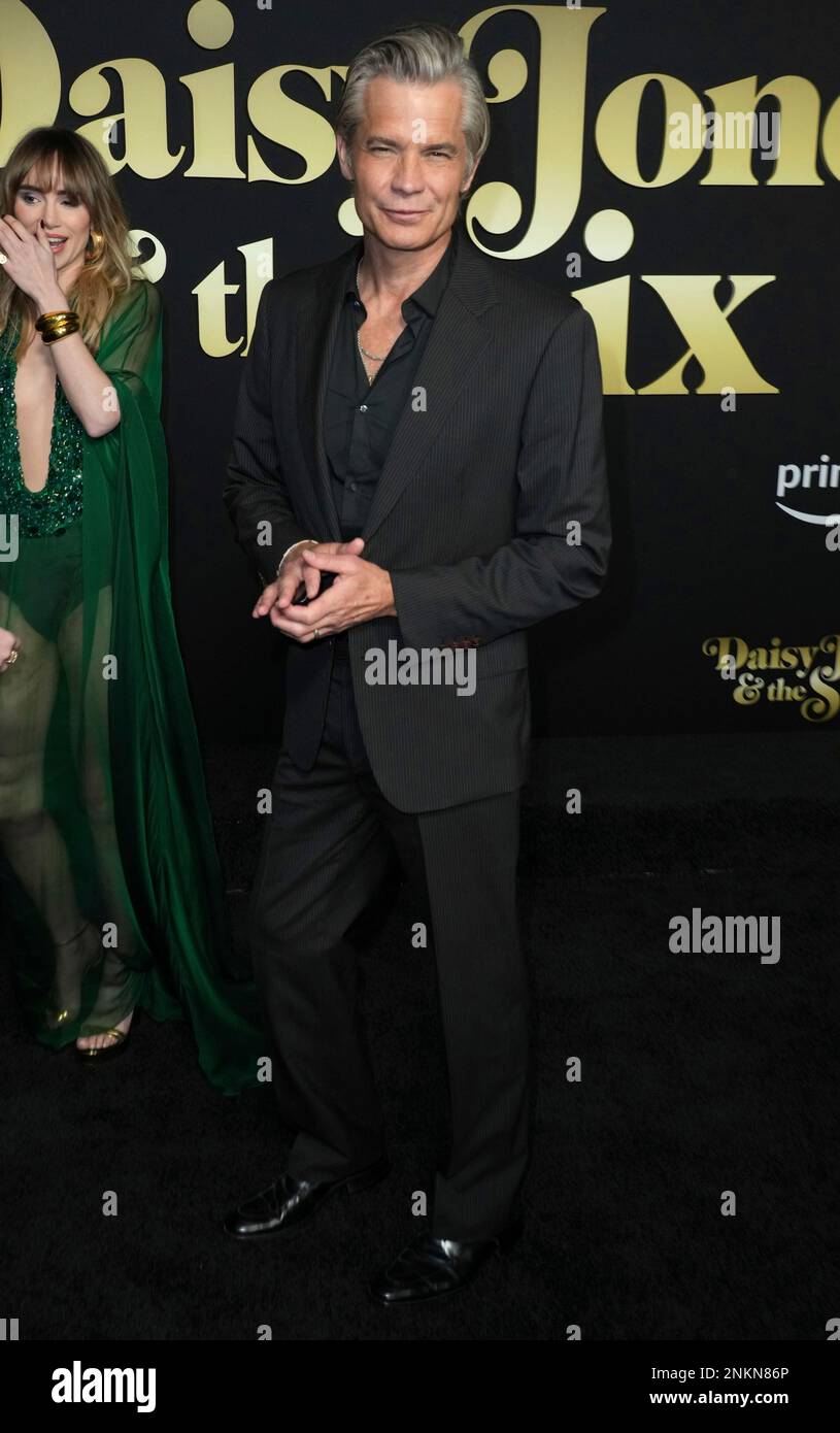 Timothy Olyphant arrives at the premiere of "Daisy Jones and The Six ...