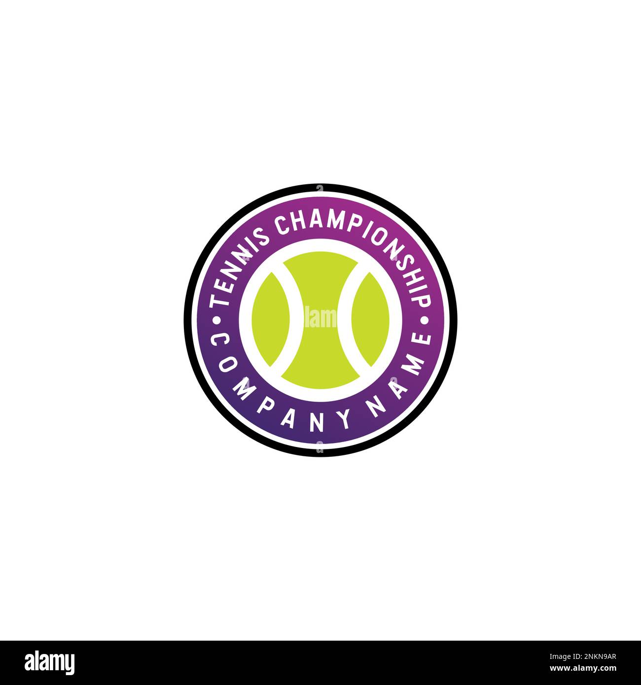 Tennis Ball Logo Emblem Design. MASCOT LOGO FOR TOURNAMENT TENNIS BALL ...