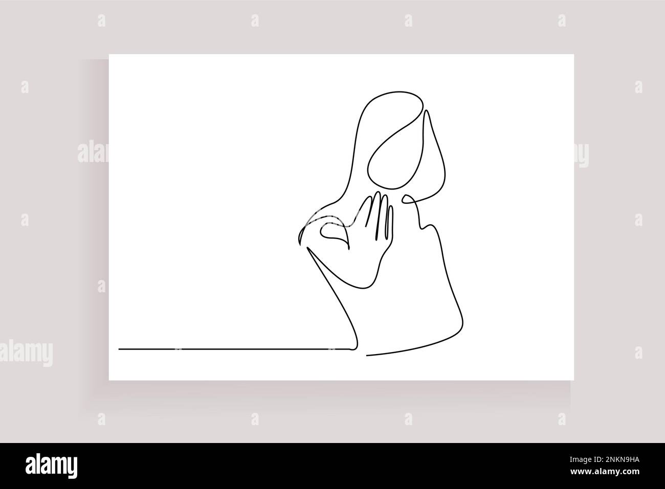 one young beautiful woman is making a come sign with her hands Stock ...