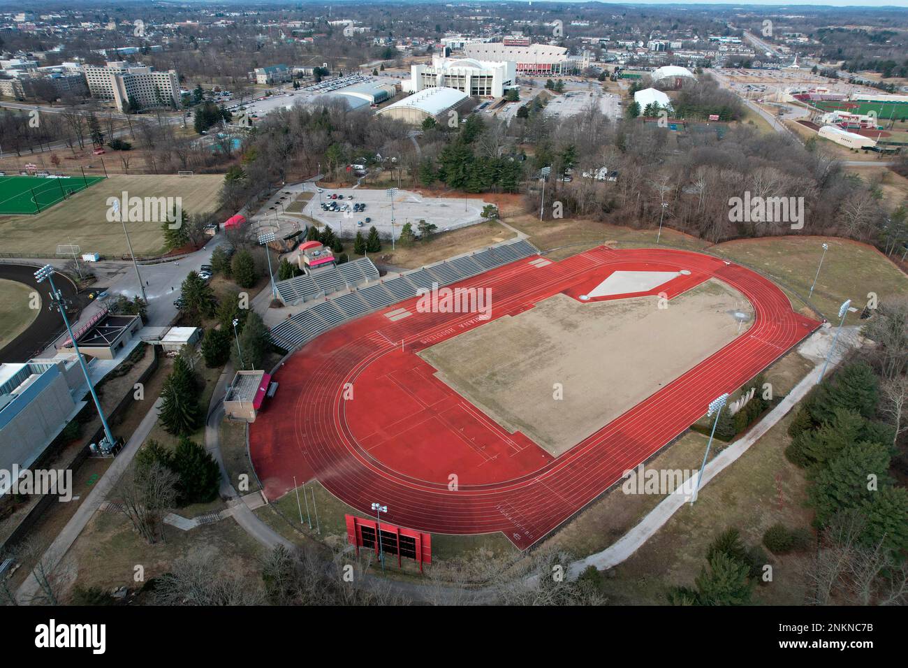 An aerial view of Robert C. Haugh Complex on the campus of Indiana ...