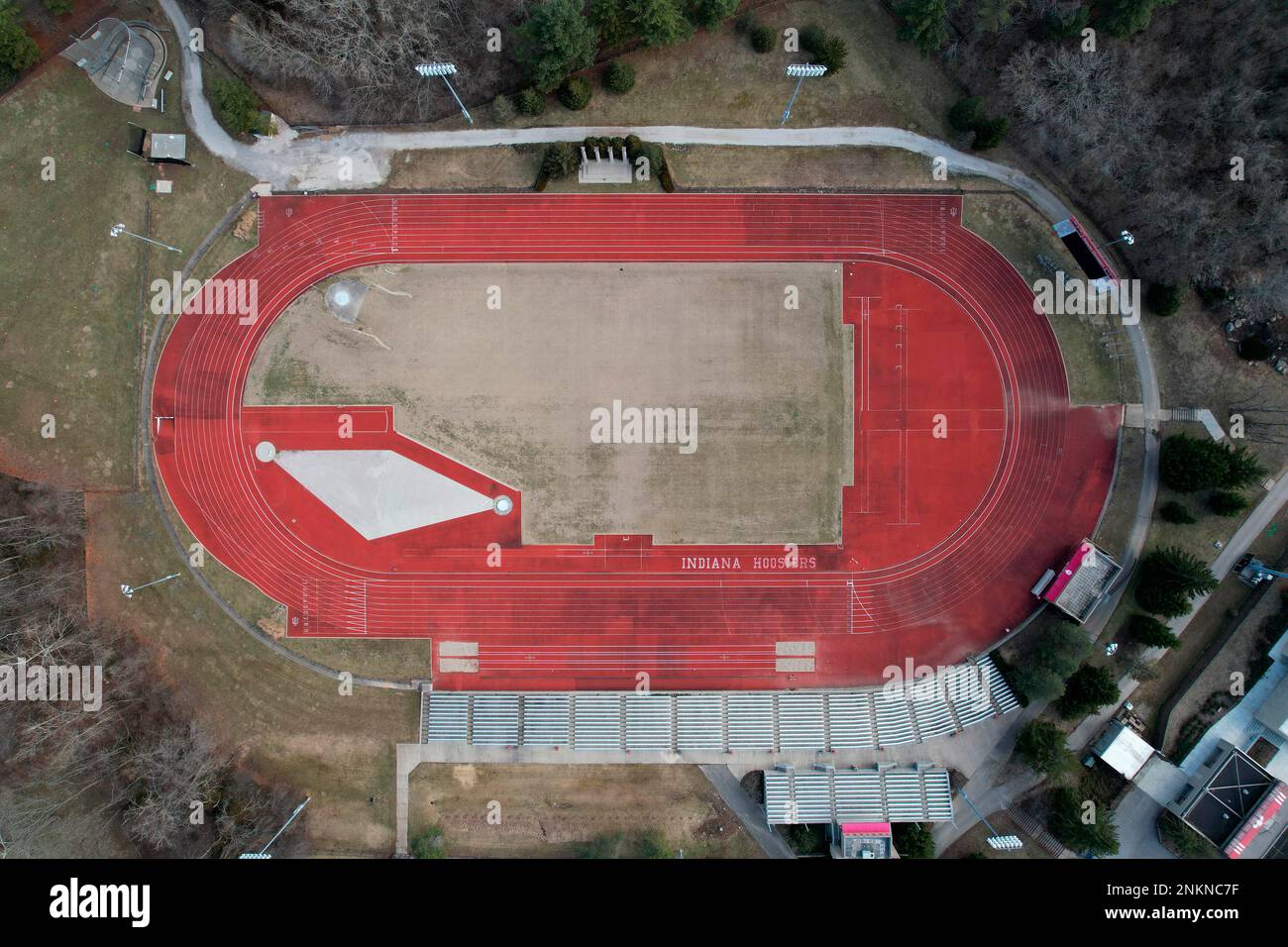 An aerial view of Robert C. Haugh Complex on the campus of Indiana ...