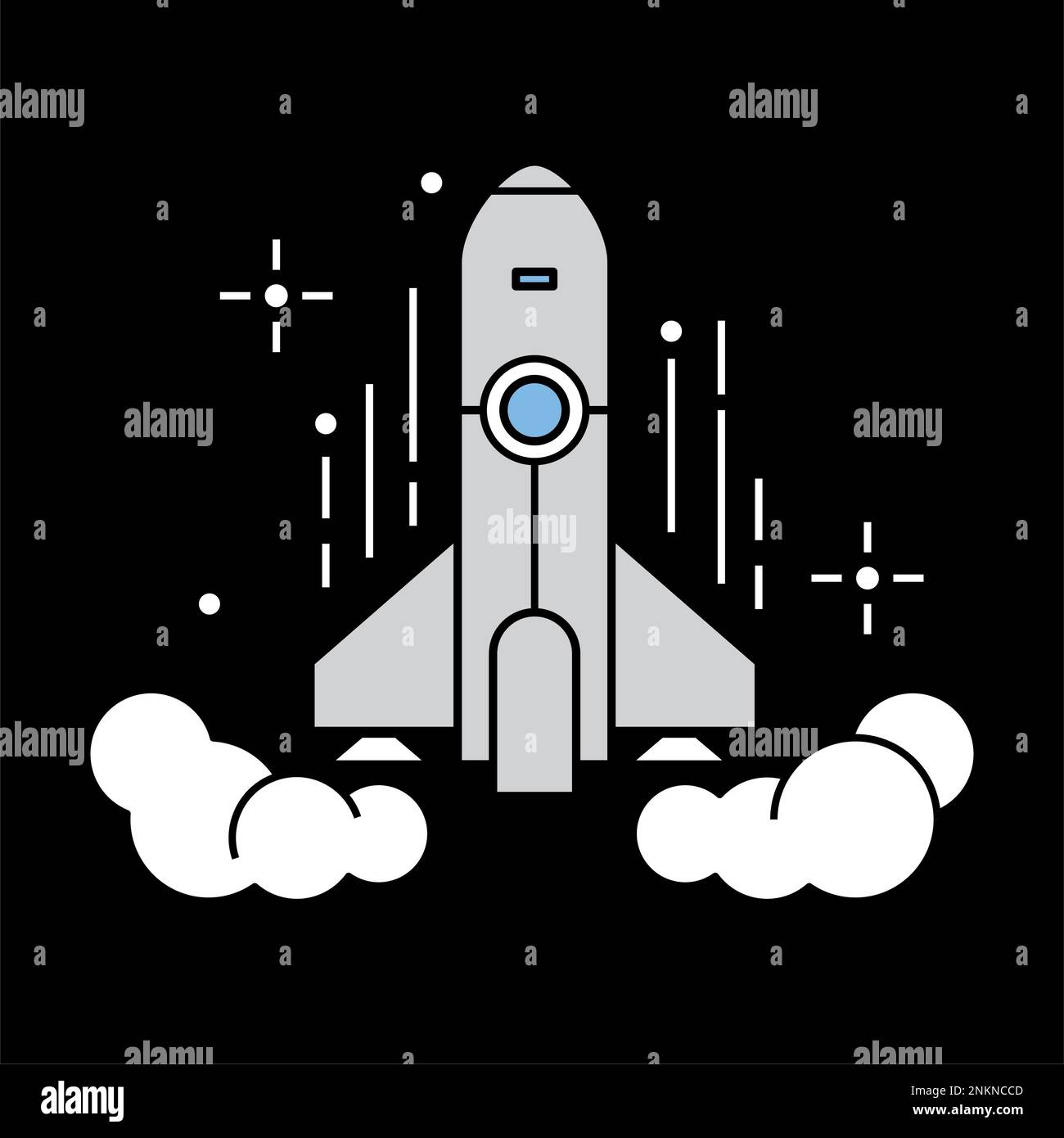Illustration of exploring space concept icon.Printable space concept ...