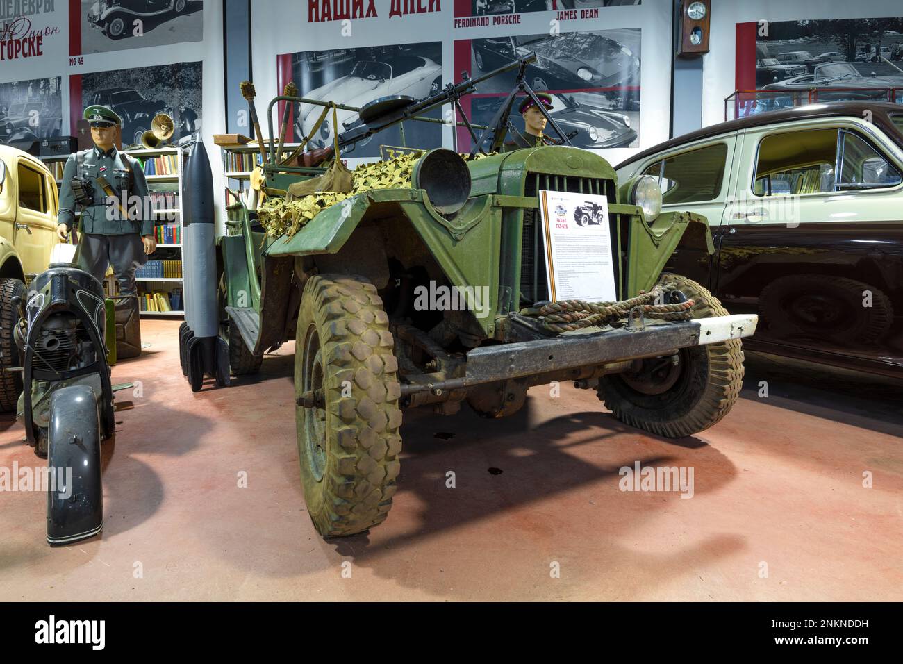 ZELENOGORSK, RUSSIA - FEBRUARY 23, 2023: Soviet military all-wheel ...