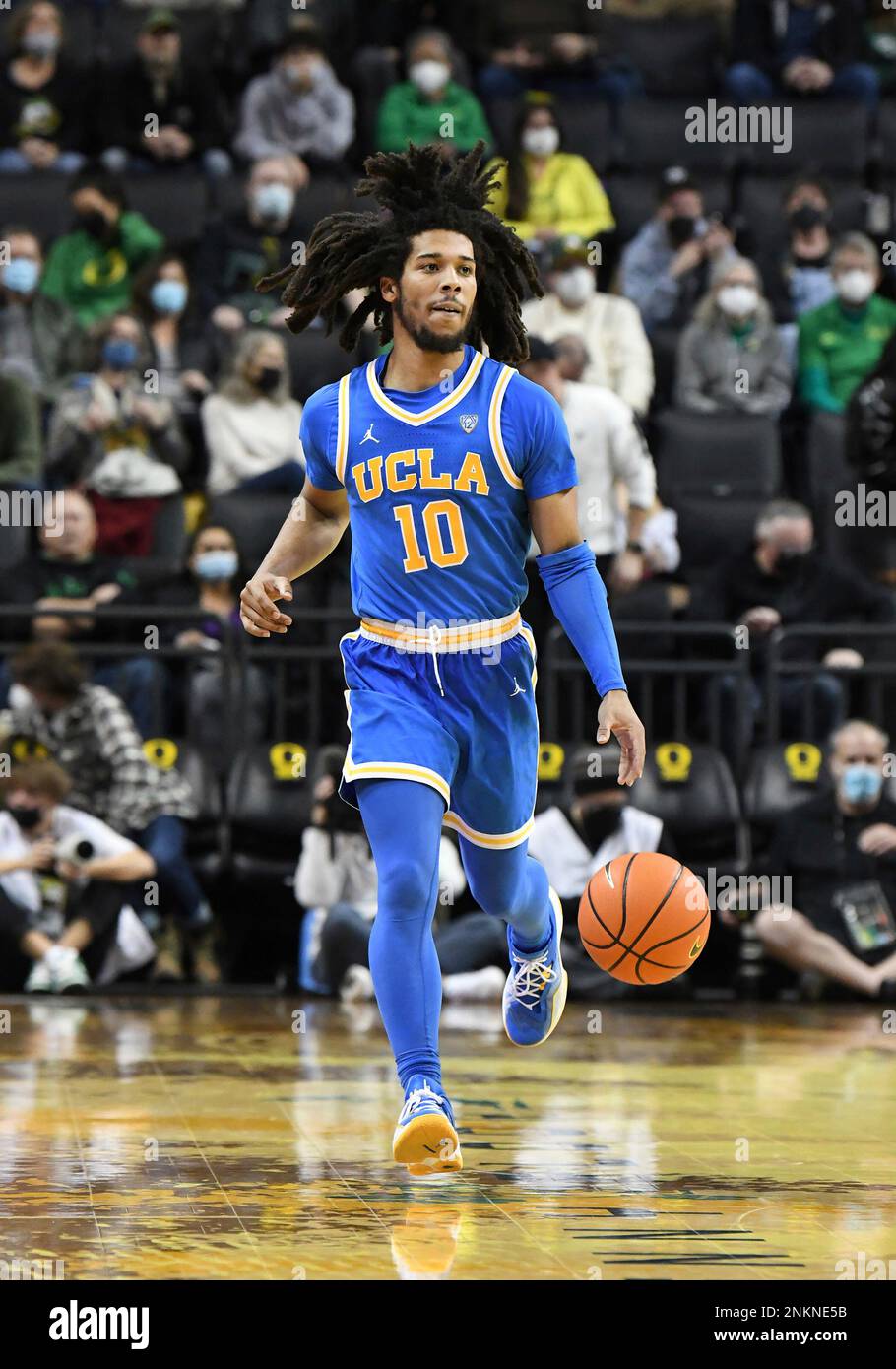 EUGENE, OR - FEBRUARY 24: UCLA Bruins guard Tyger Campbell (10 ...