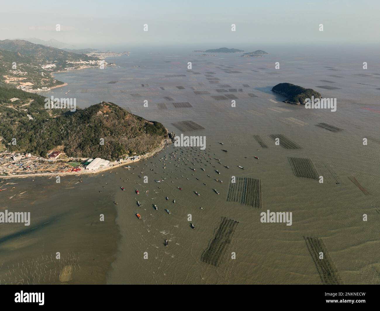 **CHINESE MAINLAND, HONG KONG, MACAU AND TAIWAN OUT** Aerial photo ...