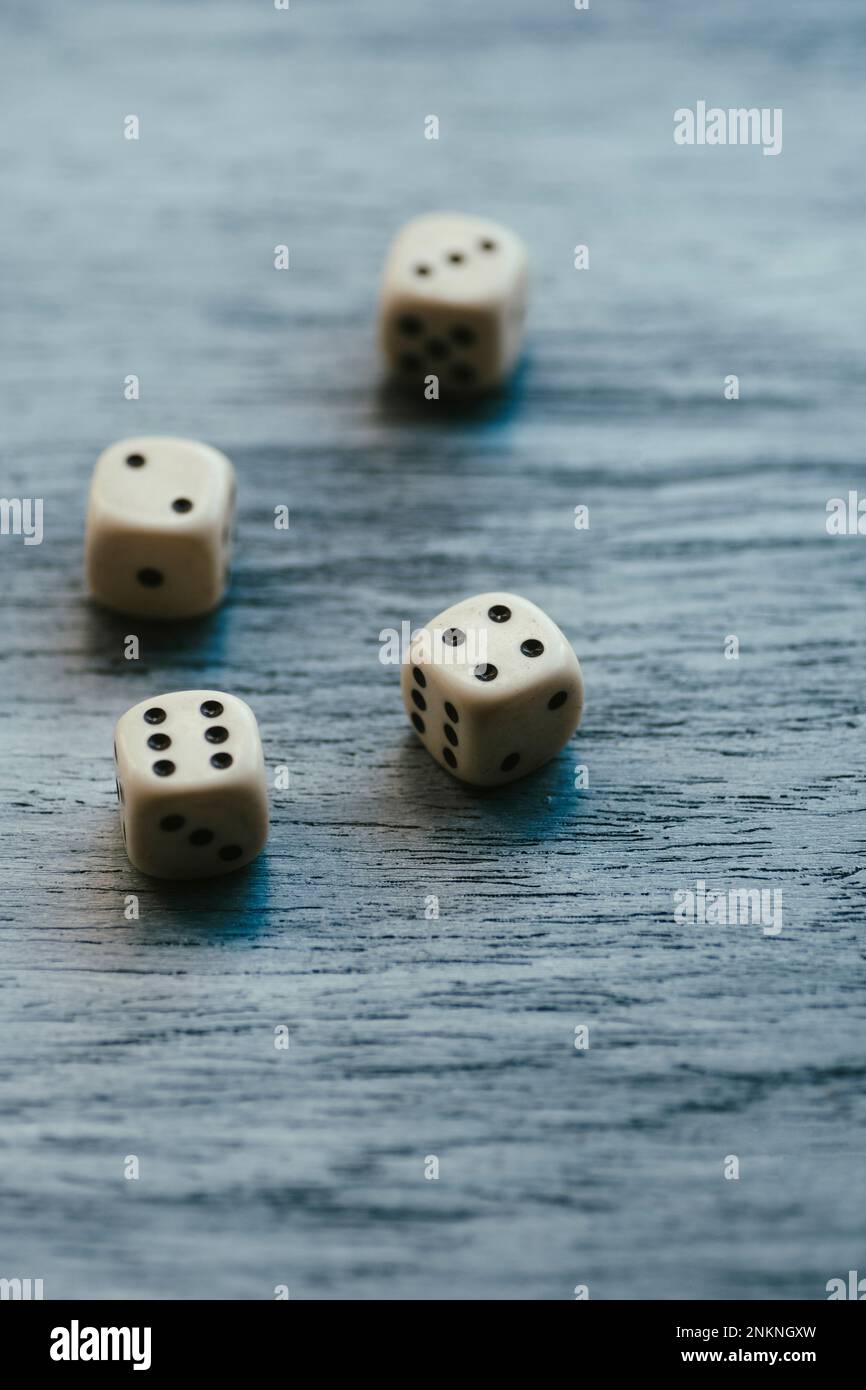 Four dice hi-res stock photography and images - Alamy