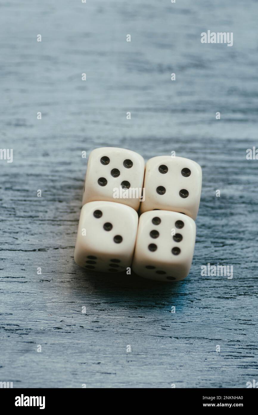 Dice four hi-res stock photography and images - Alamy