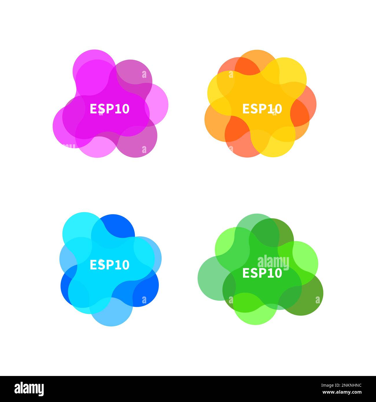 Organic fluid transparent shape, frame. Set of borders, banners Stock ...