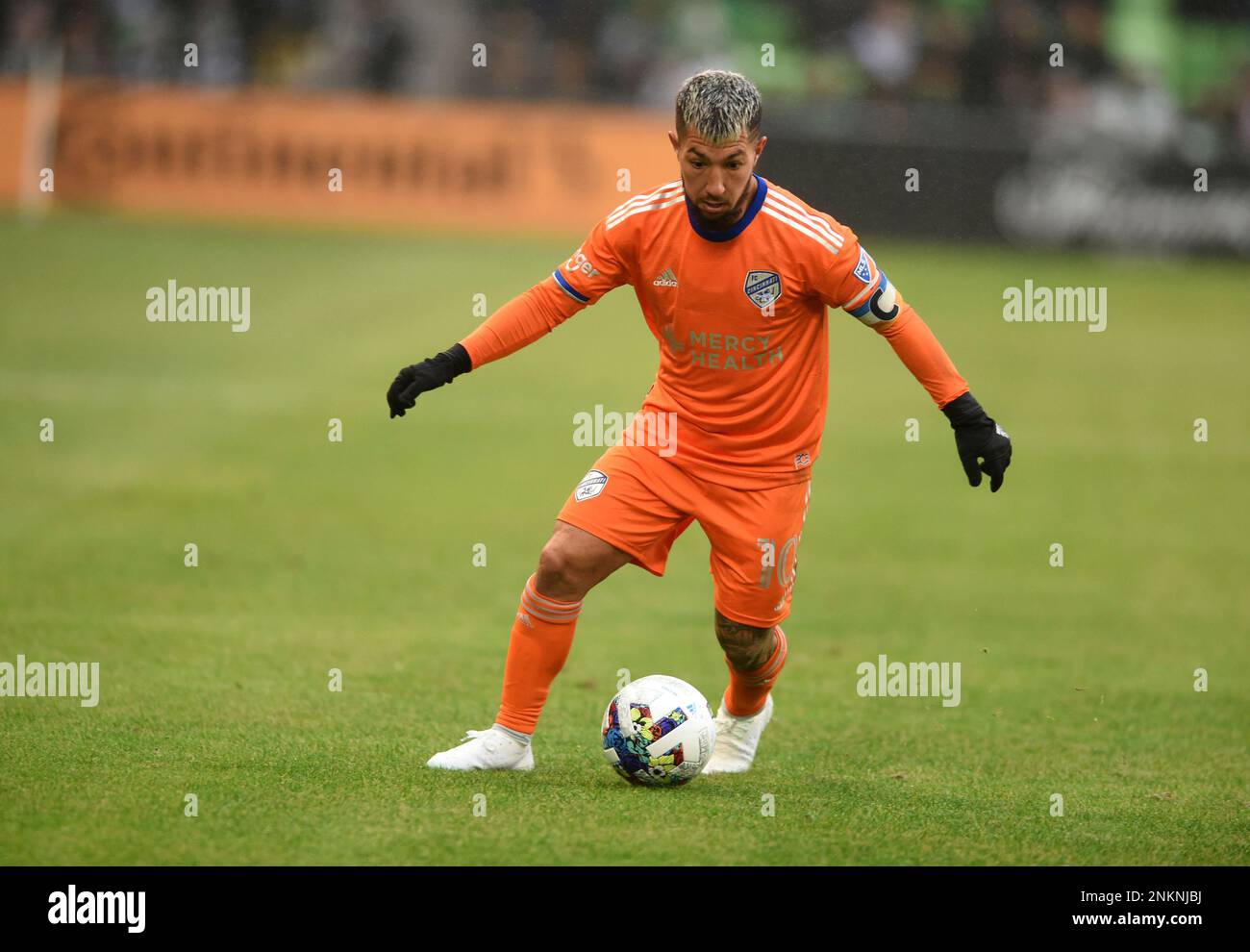 AUSTIN, TX - FEBRUARY 26: FC Cincinnati forward Luciano Acosta moves ...