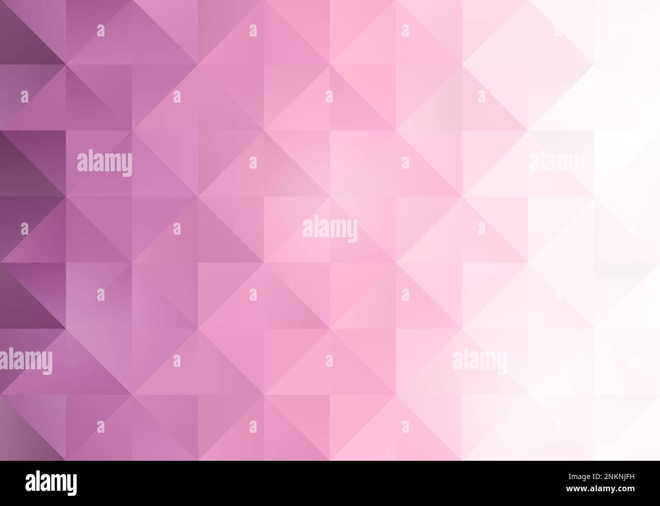 Abstract purple, pink & white triangular shape background. Full frame geometric triangle ...