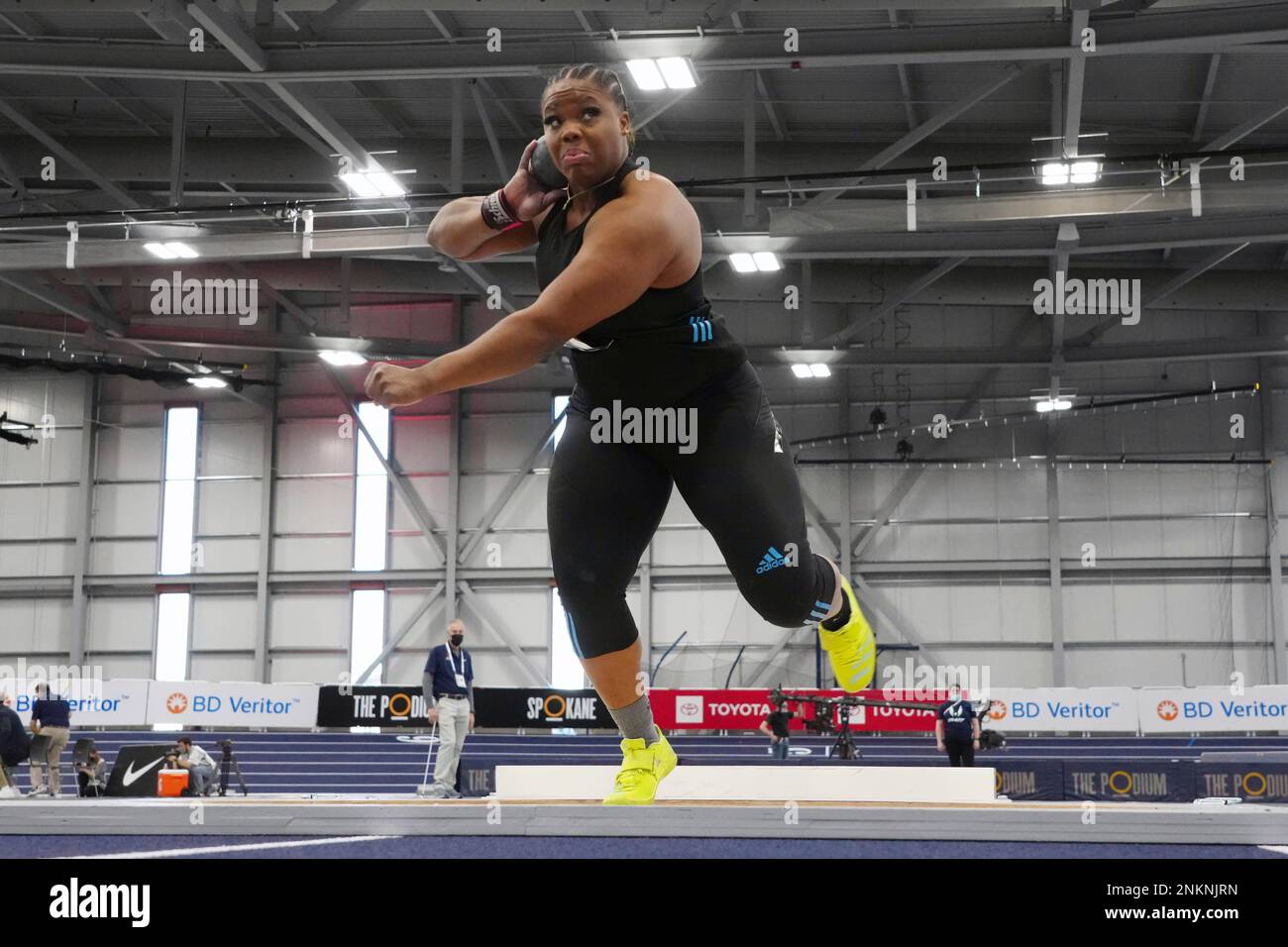 Jessica Ramsey places fourth in the women's shot put at 61-2 3/4 (18 ...