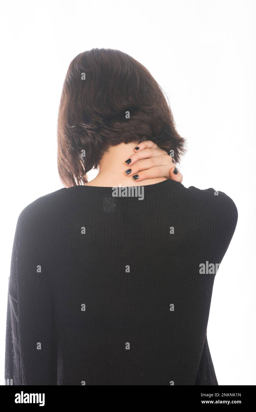 Neck pain women hi-res stock photography and images - Alamy