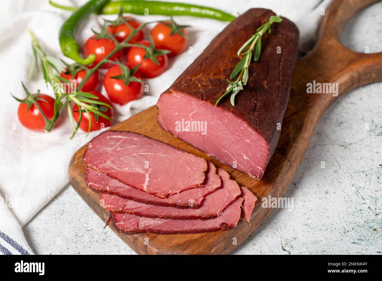 Dried salt meat hi-res stock photography and images - Alamy