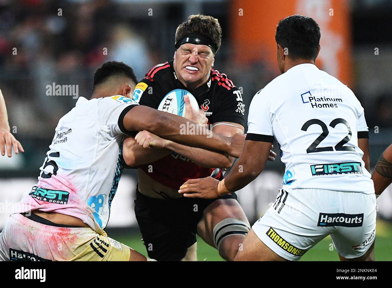 Crusaders player Scott Barrett during the Super Rugby Pacific Round 1 ...