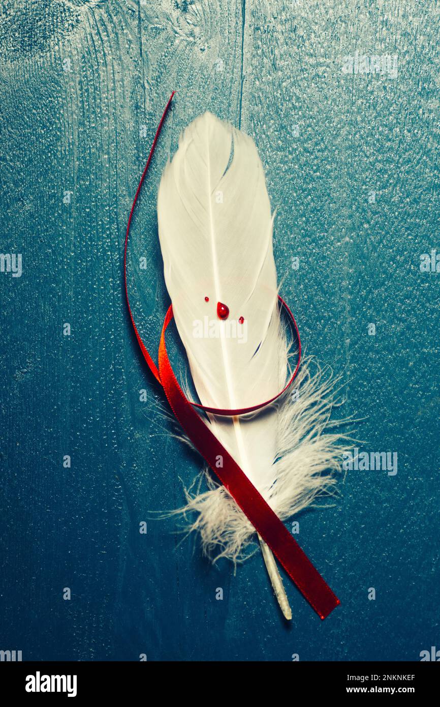 Feather ribbon hi-res stock photography and images - Alamy