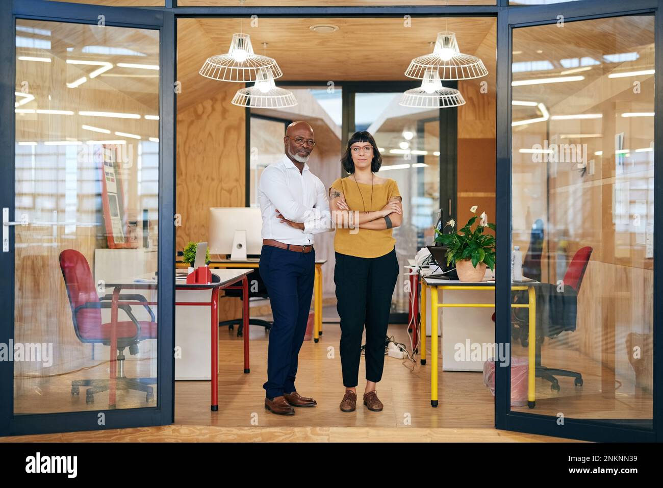 Theyve grown a thriving business together. Portrait of two confident ...