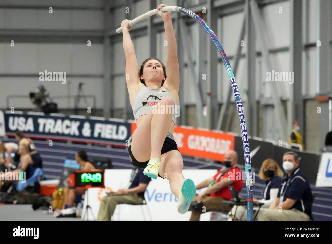 Hana Moll places seventh in the women's pole vault at 14-5 1/4 (4.40m ...
