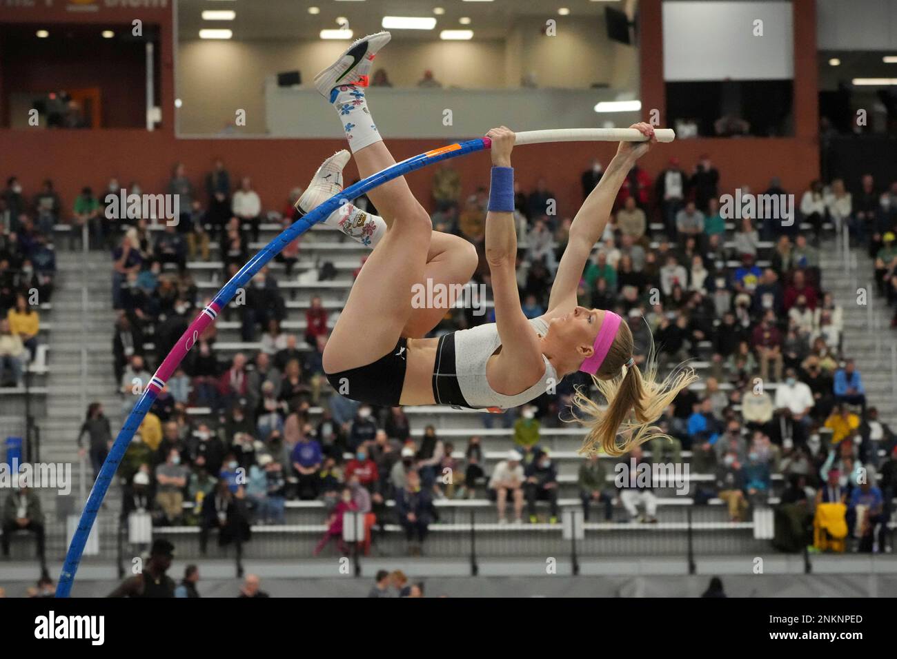 Sandi Morris wins the women's pole vault at 15-9 (4.80m) during the USA ...