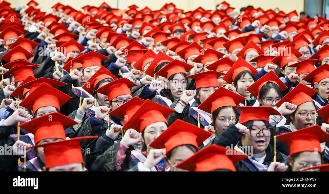 HUAI'AN, CHINA - FEBRUARY 24, 2023 - Senior three students take part in ...