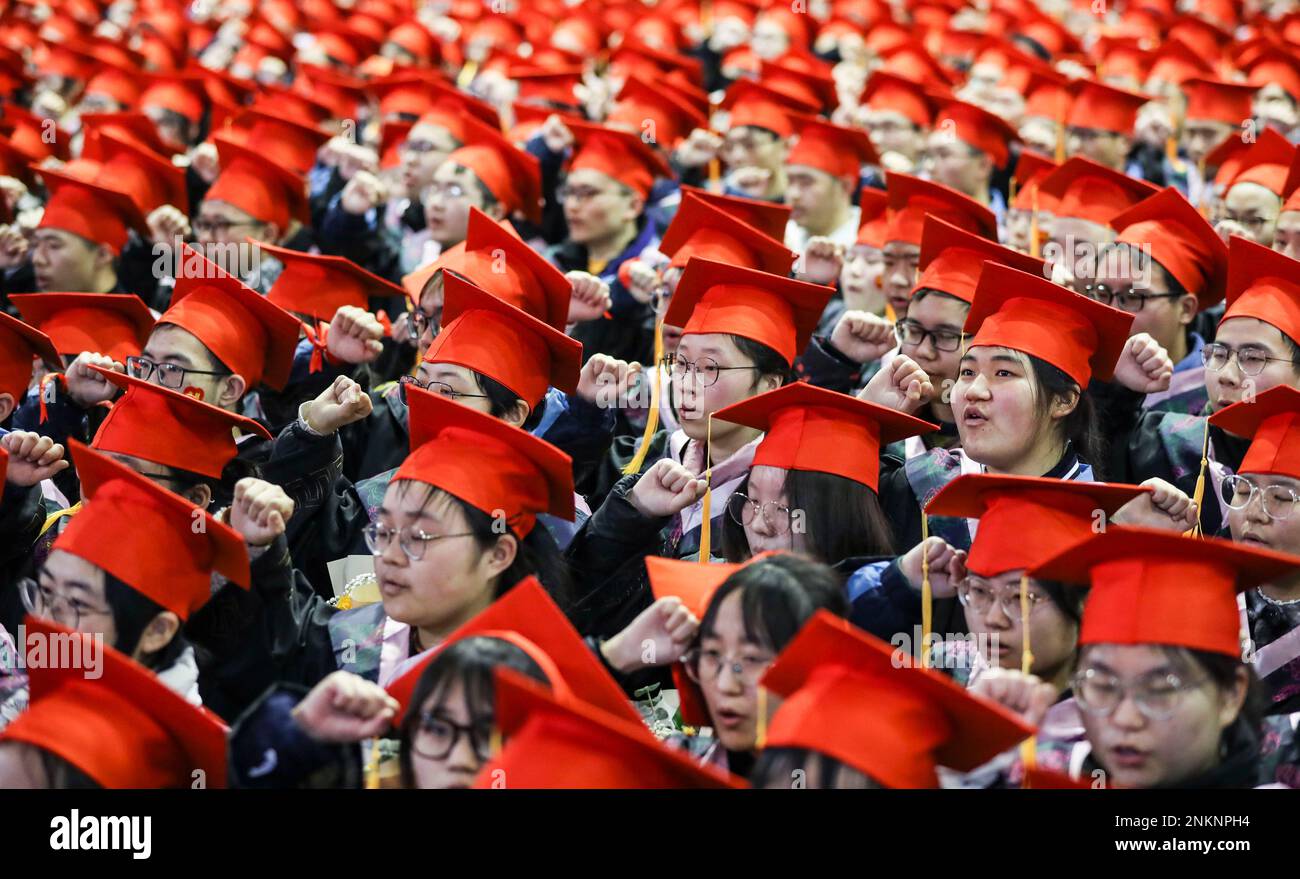 HUAI'AN, CHINA - FEBRUARY 24, 2023 - Senior three students take part in ...