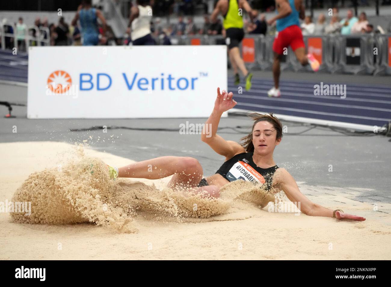 Madisen Richards (Mady Richards) places fifth in the women's long jump ...