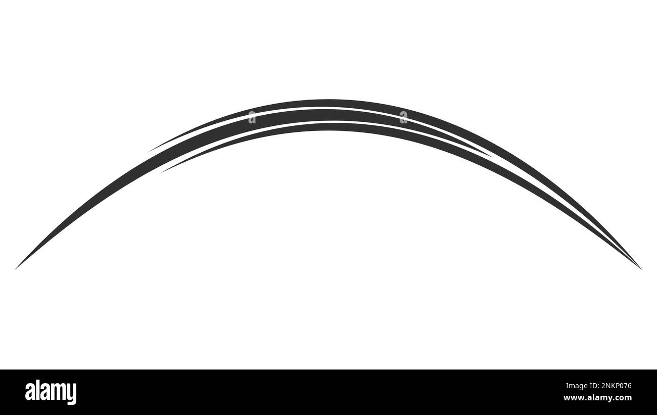 Bridge arch insurance, curve line swoosh, logotype construction road ...