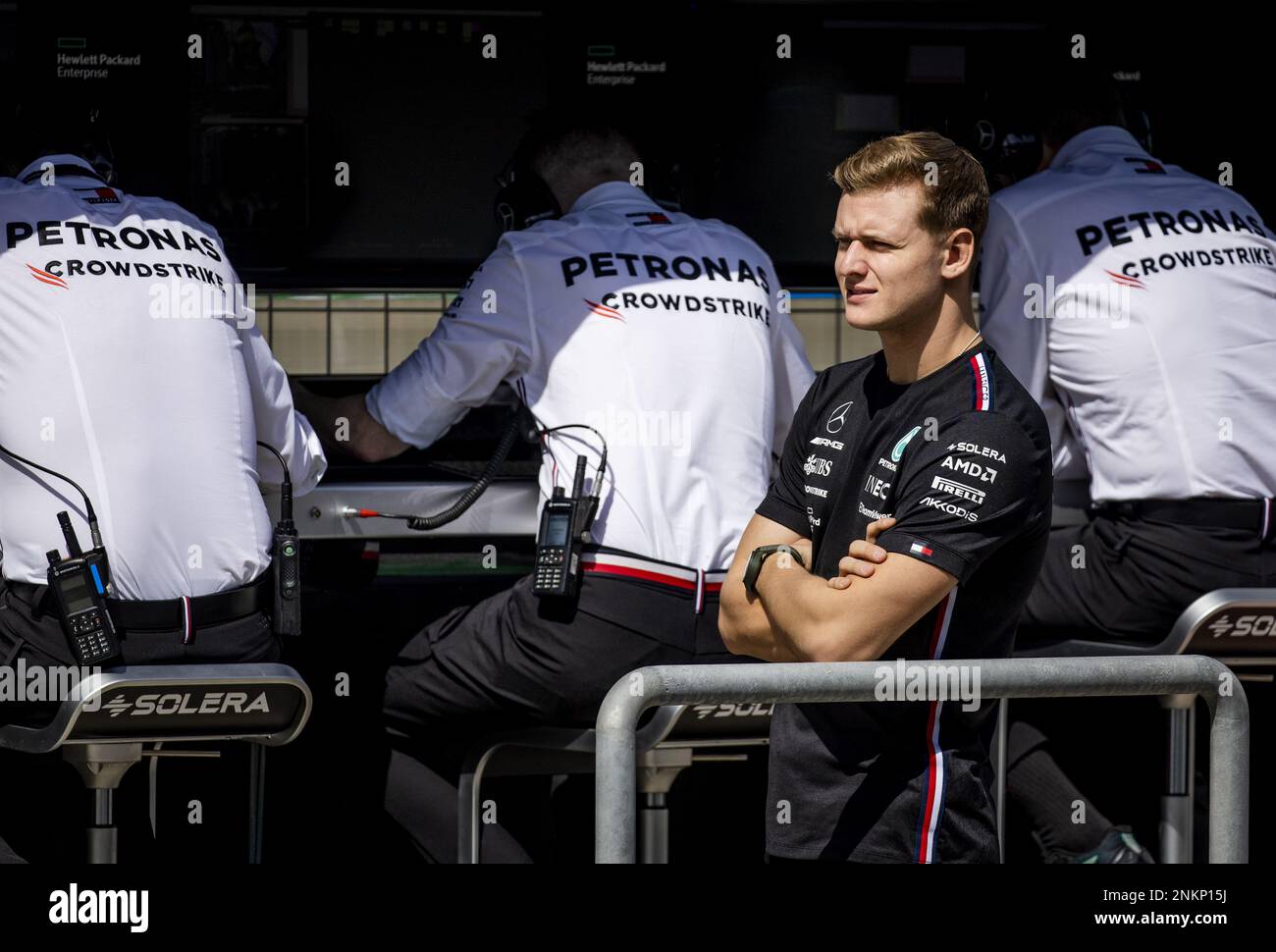 BAHRAIN - Mick Schumacher (Mercedes reserve driver) during the second ...