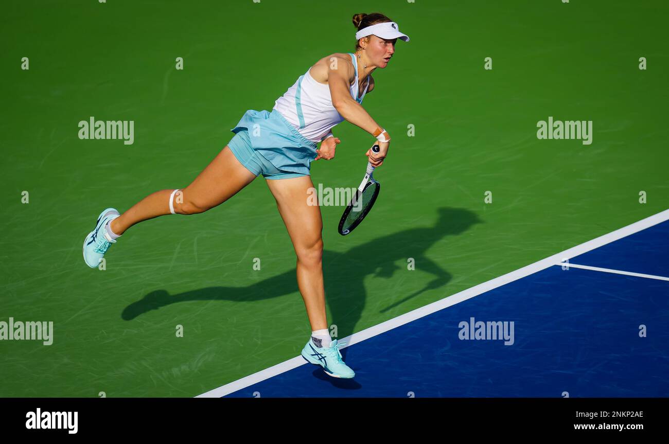Dubai wta 1000 2023 samsonova hi-res stock photography and images - Alamy
