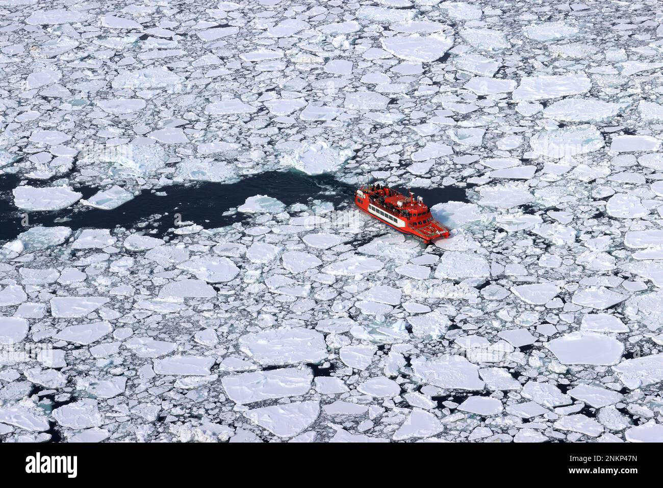 An aerial photo taken from a charted helicopter shows the Garinko Go ...