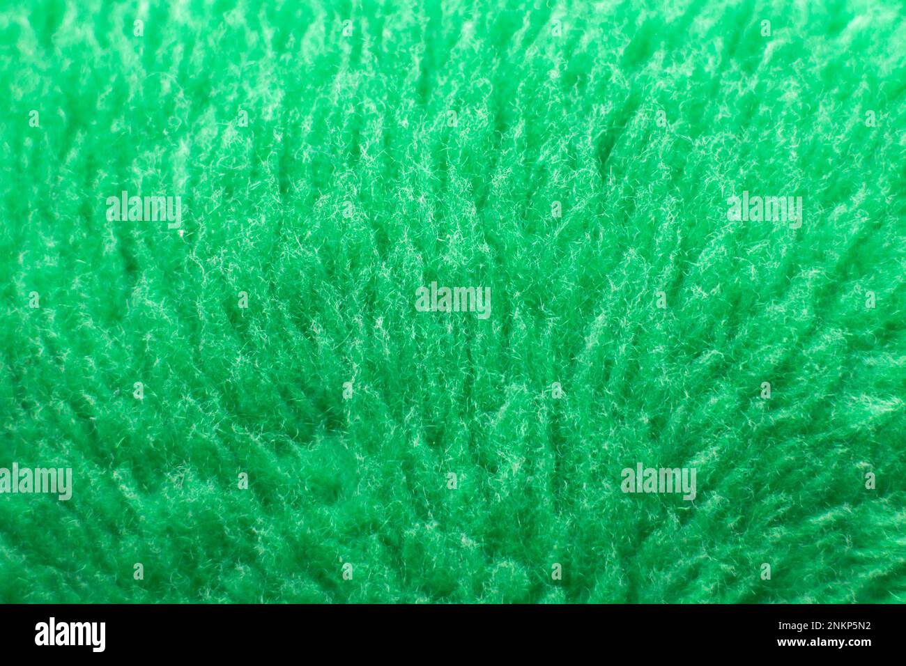 Green fluffy textile texture. Nappy hairy background closeup Stock ...