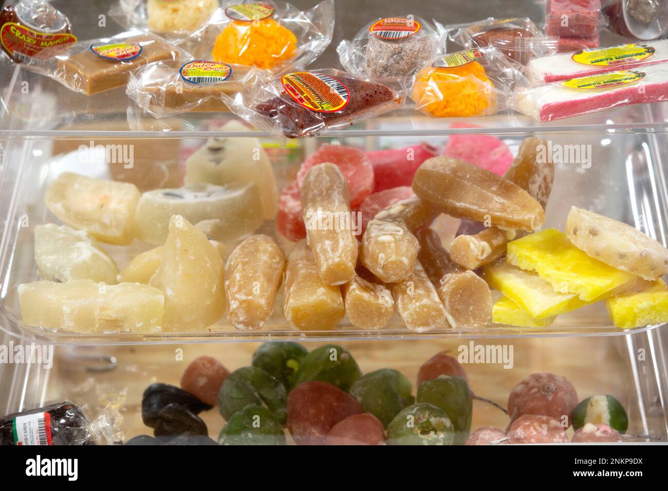 Traditional Mexican sweets are displayed in Frutas Tropicales, a shop ...