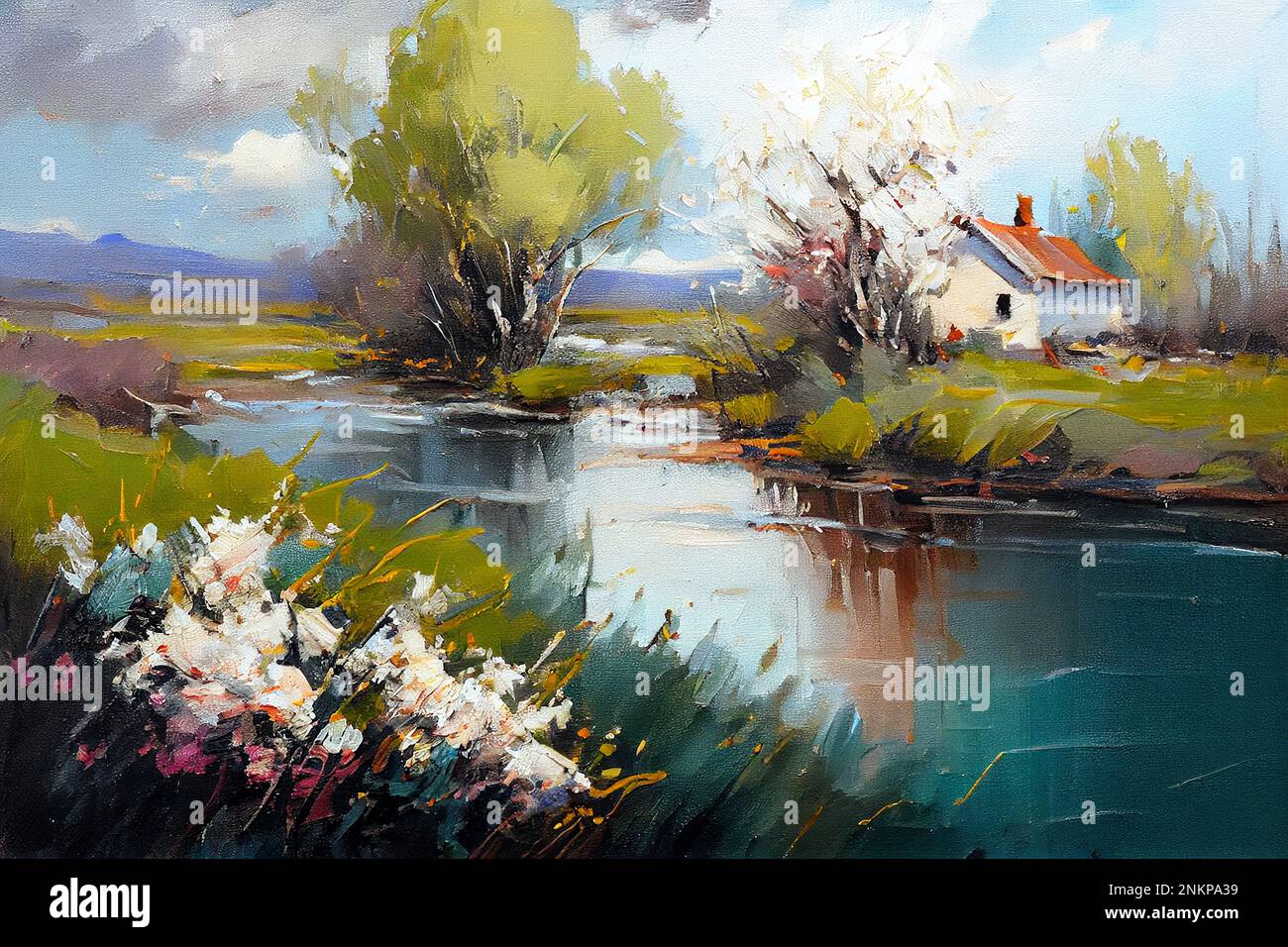 Digital landscape painting hi-res stock photography and images - Alamy