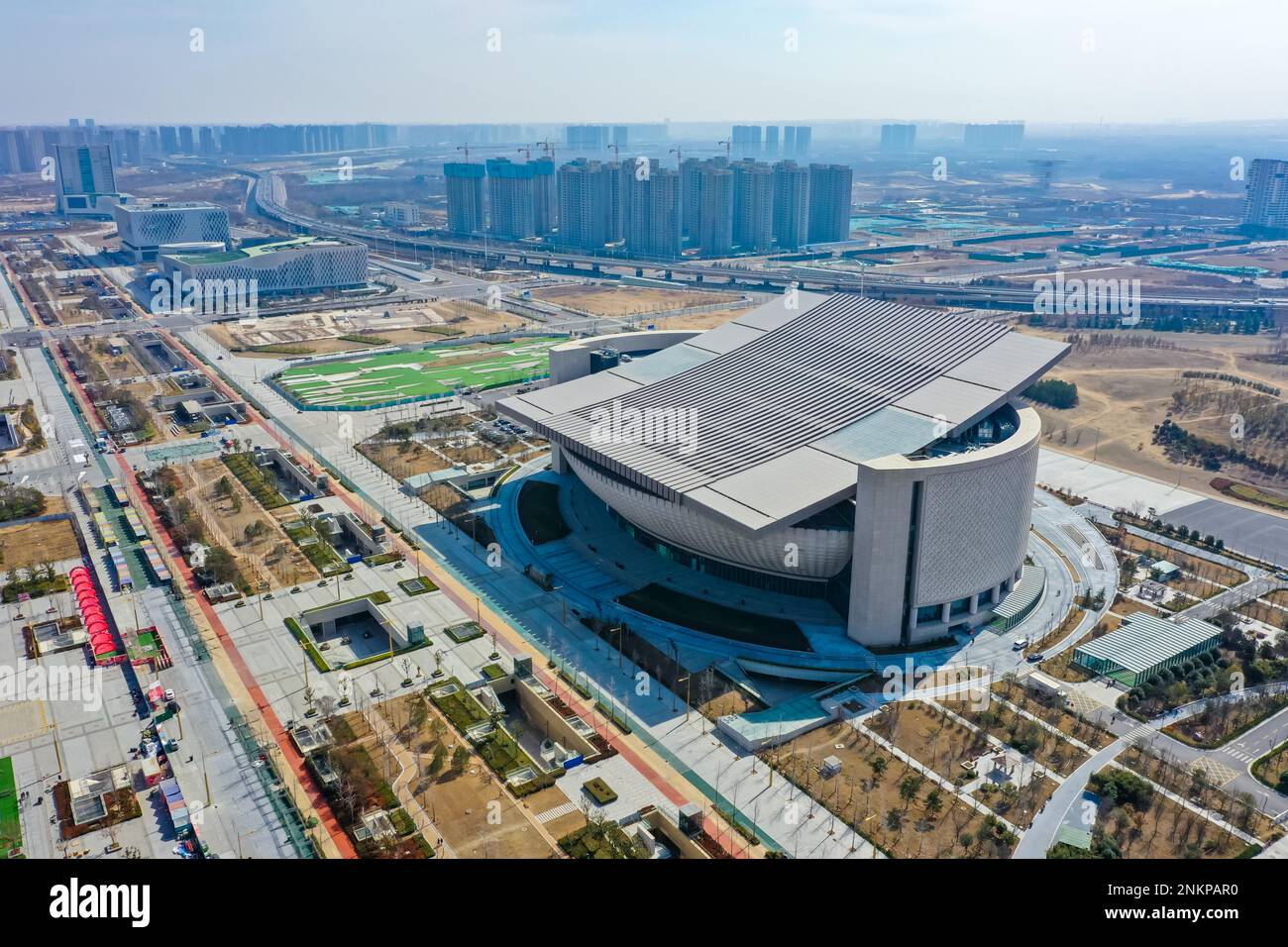 Aerial photo shows the China's largest single museum - new Zhengzhou ...