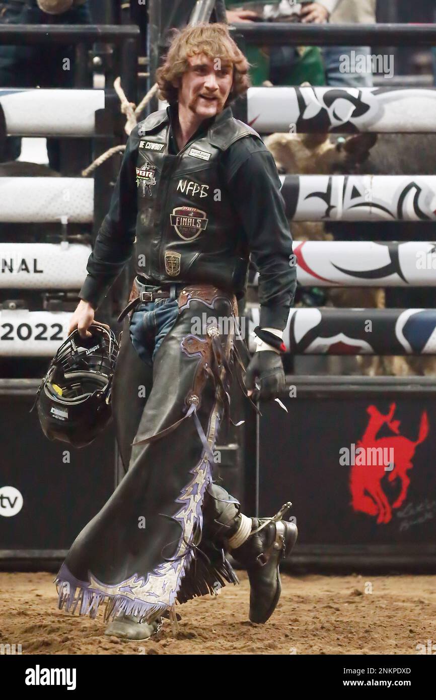 LOS ANGELES, CA - FEBRUARY 22: Bob Mitchell looks on following his ride ...