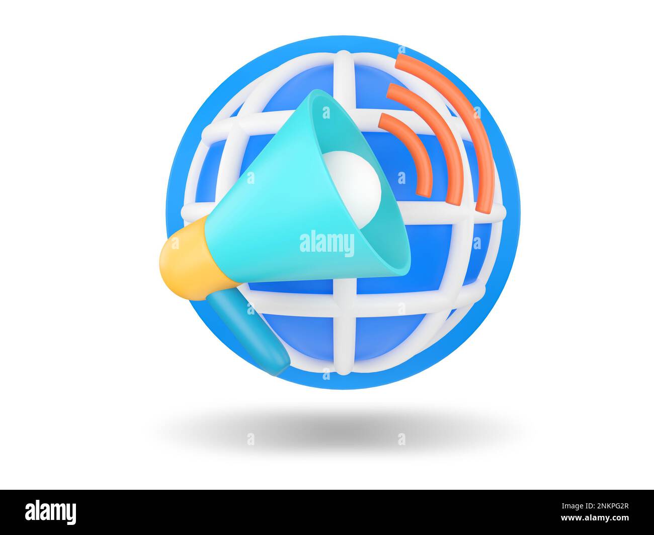Advertising. Communication concept icon. 3D render illustration Stock ...
