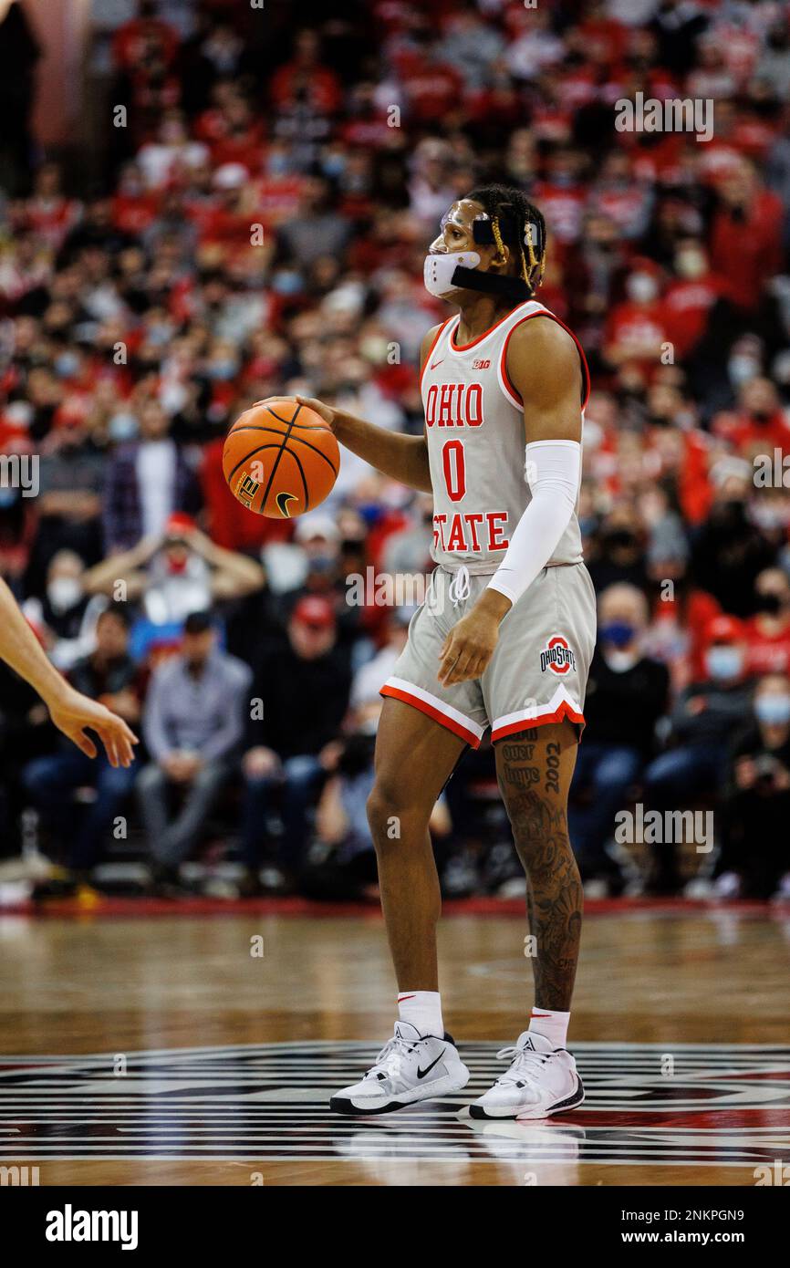 COLUMBUS, OH - FEBRUARY 19: Ohio State Buckeyes guard Meechie Johnson ...