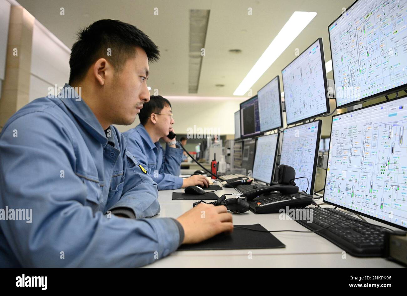 QINGDAO, CHINA - FEBRUARY 24, 2023 - An industrial inspection robot is ...