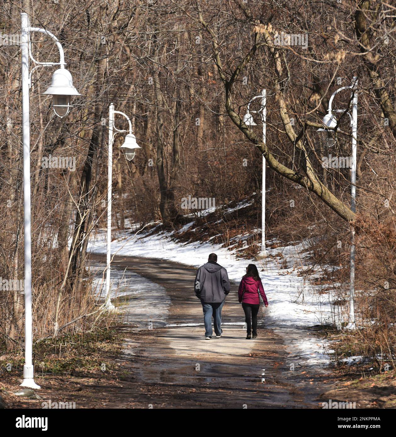 Snow continues to melt along the John & Dede Howard Family Recreation ...