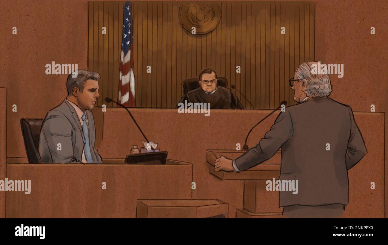 Attorney Earl Gray questions Thomas Lane before U.S. District Judge ...