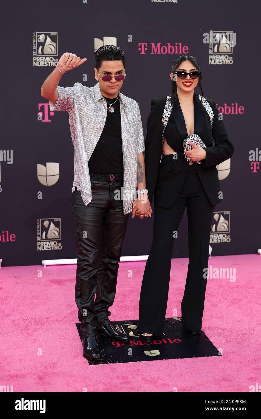 MIAMI, FL-FEB 23: Viral Garcia and guest are seen during Univision ...