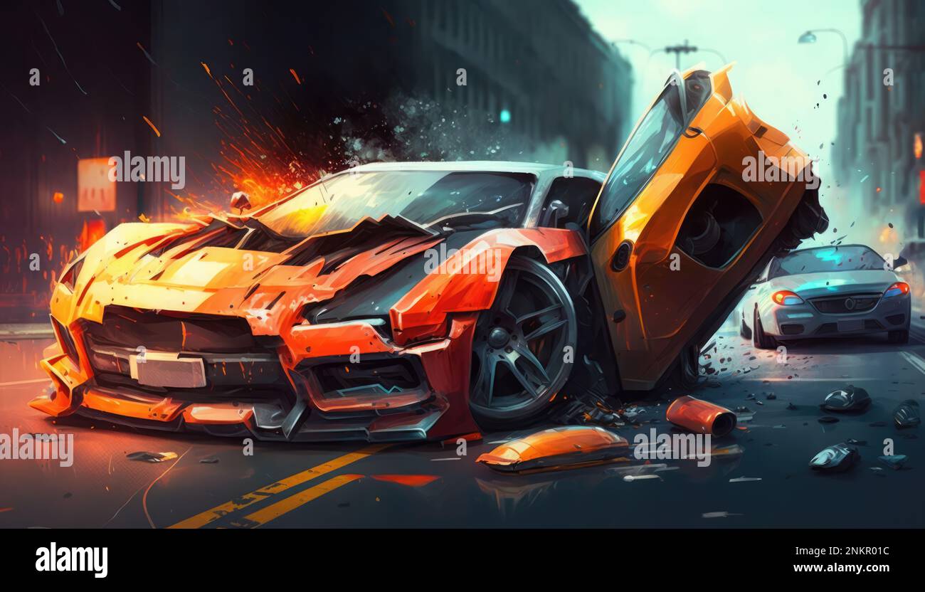 Car collision concept hi-res stock photography and images - Alamy