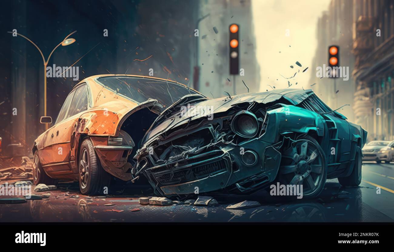 Car collision concept hi-res stock photography and images - Alamy